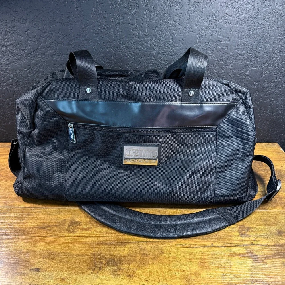 Life Time Fitness | Bags | Life Time Fitness Ballistic Nylon Black ...